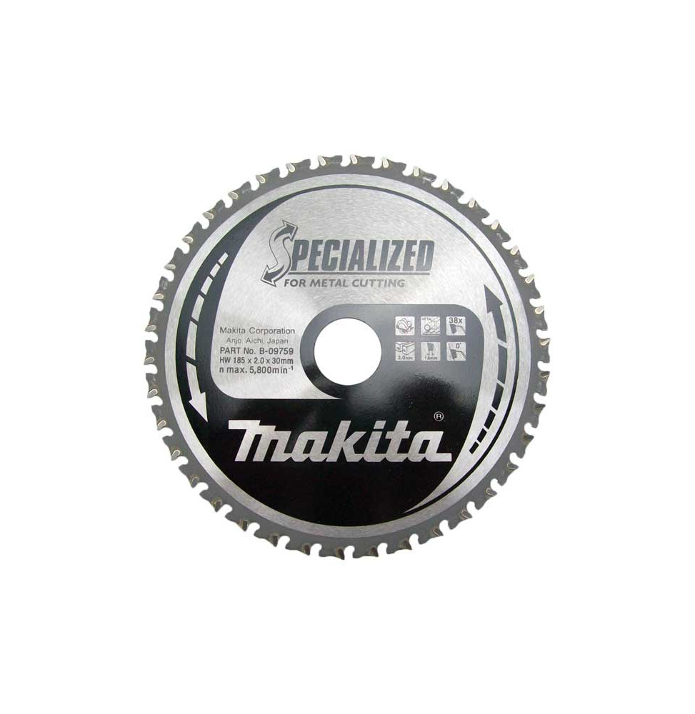 Makita B-09759 METAL KESME DAİRE TESTERE 185x38 DİŞ